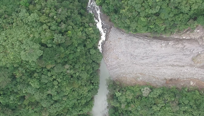 Con drones se hizo vigilancia a represamiento del Río Recio